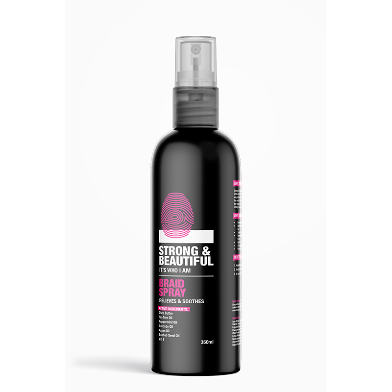 Braid Spray 350ml Strong And Beautiful Cosmetics Pty Ltd